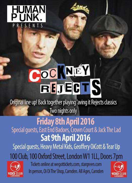 Vince Riordan vuelve a Cockney Rejects – Condenado Fanzine