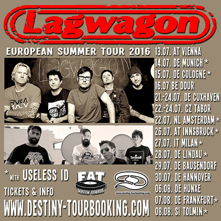Lagwagon anuncia las fechas de su gira europea – Condenado Fanzine