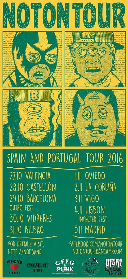 Not On Tour: Gira por España y Portugal – Condenado Fanzine | No Mess ...