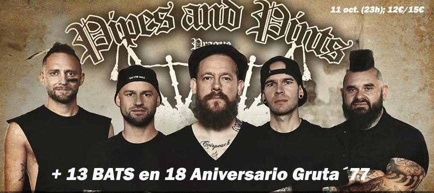 Pipes and Pints + 13 Bats @ Madrid – Condenado Fanzine | No Mess, No ...
