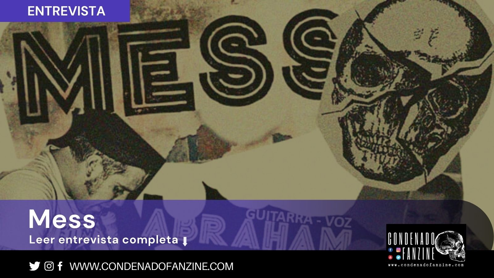 Entrevista a Mess – Condenado Fanzine | No Mess, No Fuss, Just Pure ...