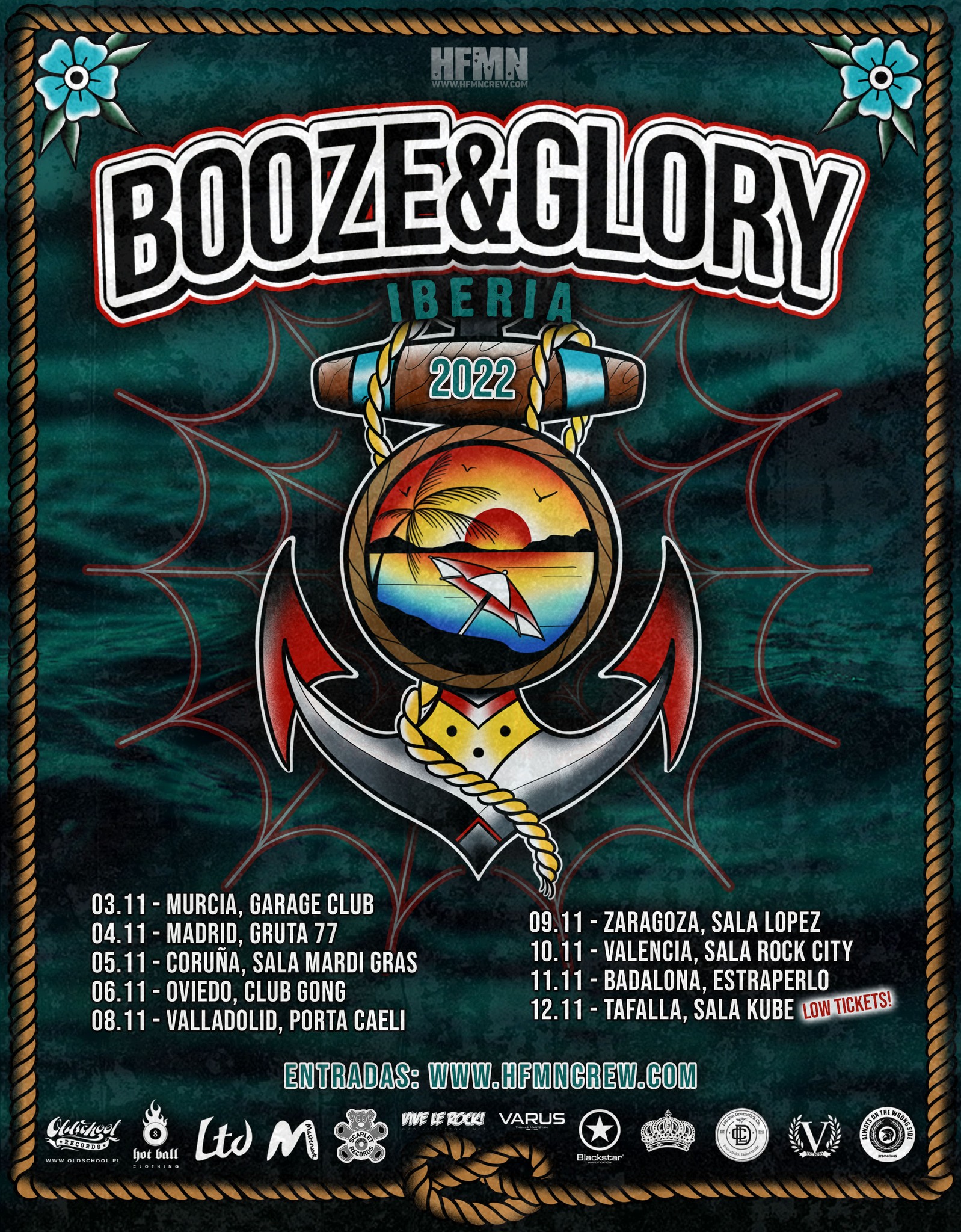 Fechas para la gira de Booze & Glory – Condenado Fanzine